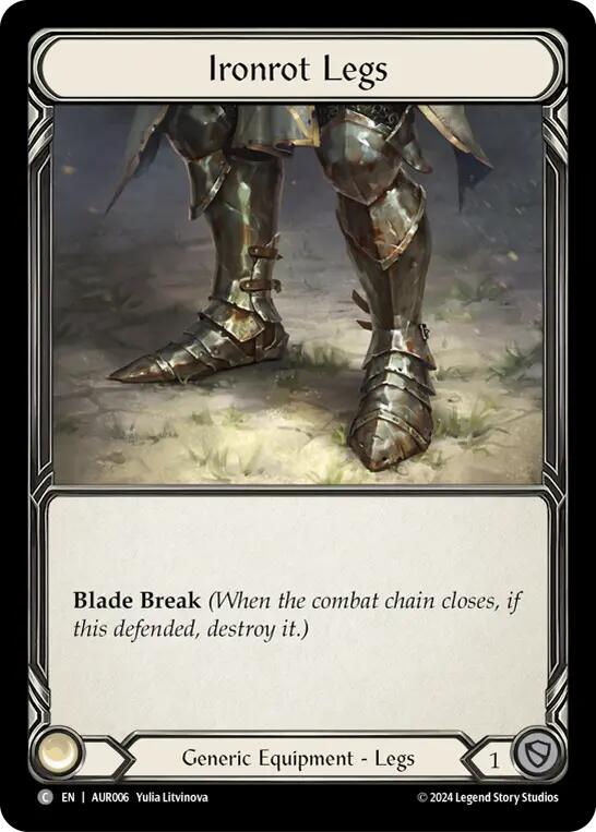 Ironrot Legs (AUR) - 1st Strike - Flesh and Blood TCG