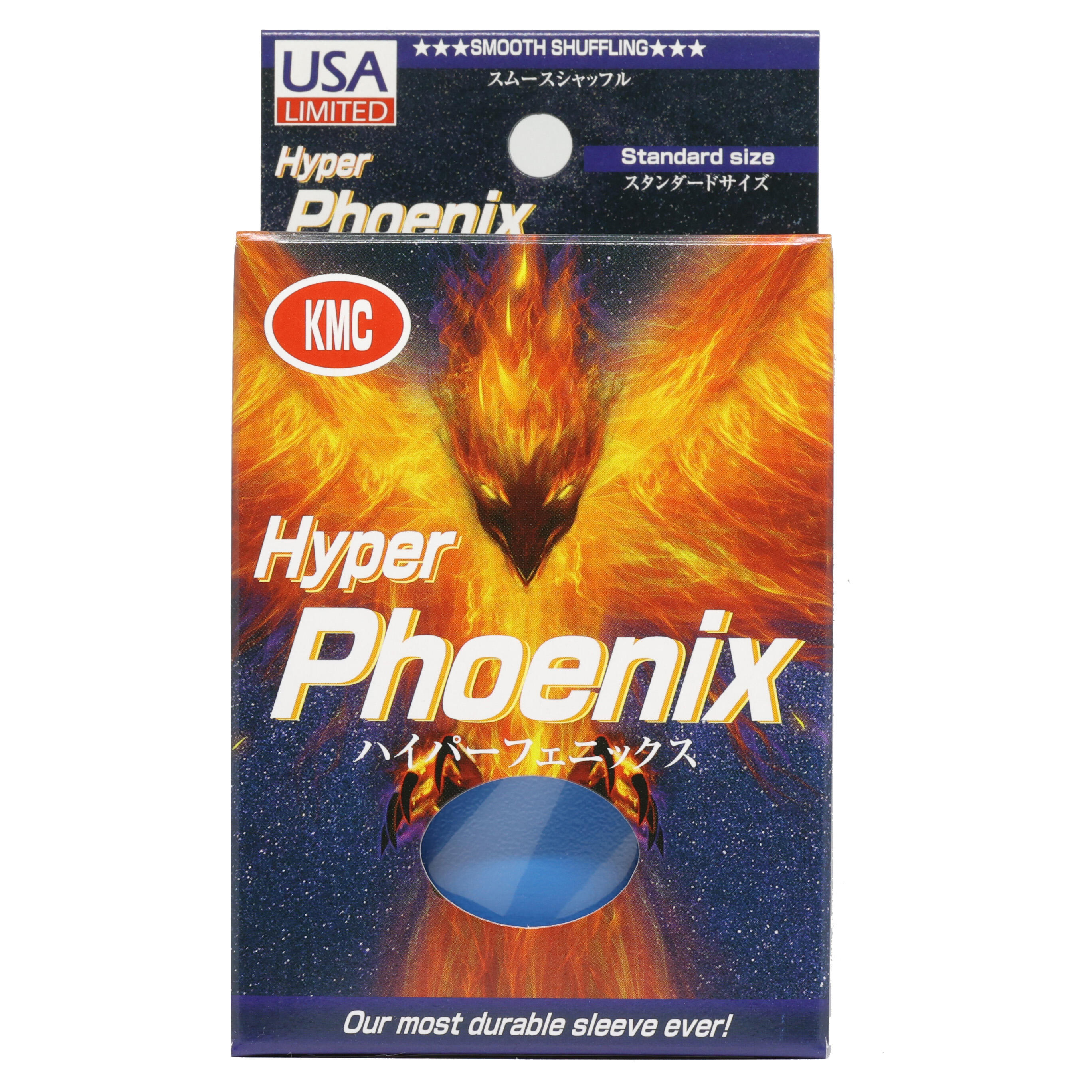 KMC Card Barrier - Hyper Phoenix - Blue (100-Pack) - KMC Card Sleeves ...