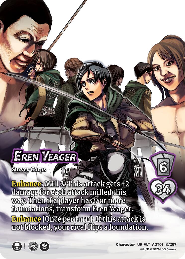 Eren Yeager // Eren, Attack Titan (Alternate Art) - Attack on Titan ...