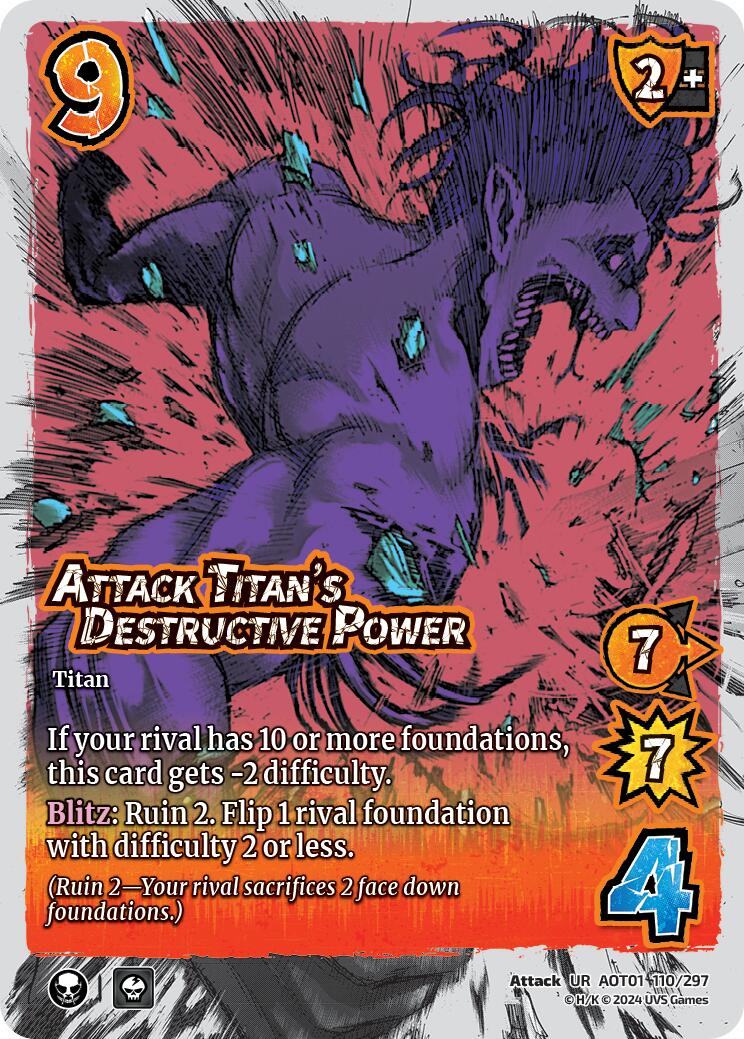 Attack Titan's Destructive Power - Attack on Titan: Battle for Humanity ...