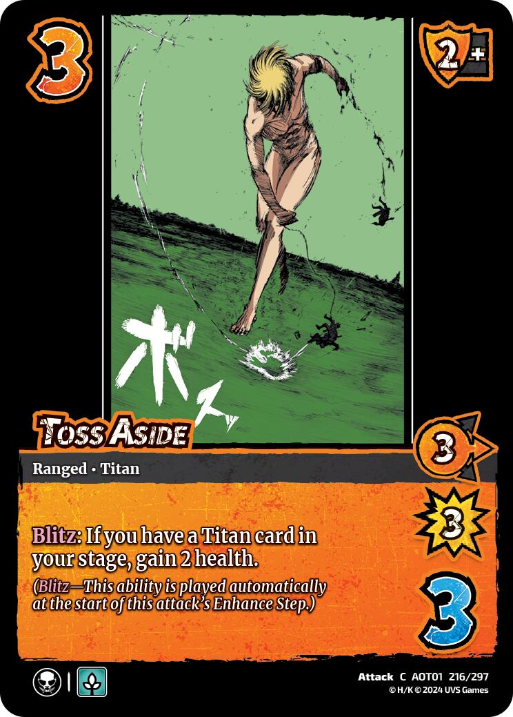 Toss Aside - Attack on Titan: Battle for Humanity - UniVersus