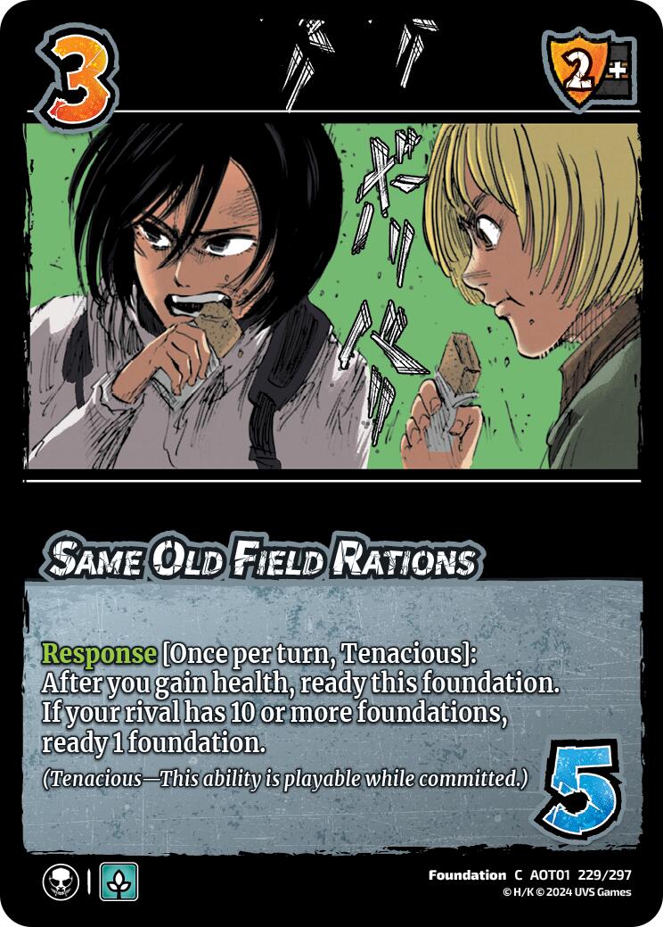 Same Old Field Rations - Attack on Titan: Battle for Humanity - UniVersus