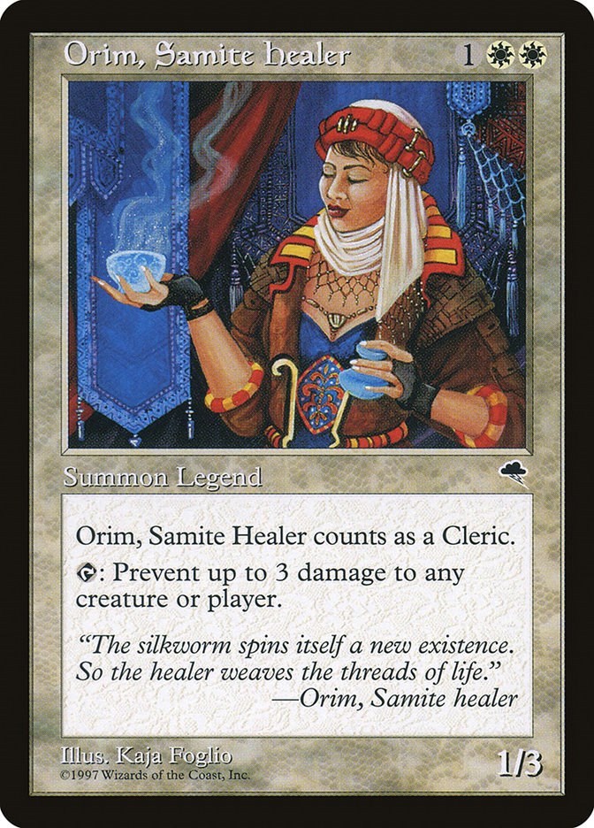 Orim, Samite Healer - Tempest - Magic: The Gathering