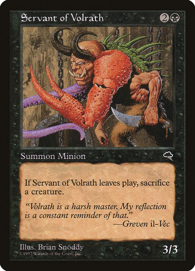 Servant of Volrath - Tempest - Magic: The Gathering