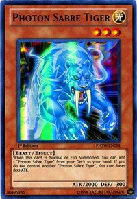 Photon Sabre Tiger - Photon Shockwave - YuGiOh