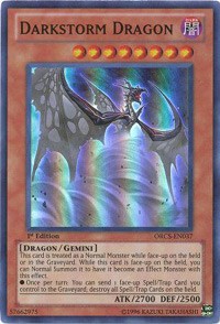 Darkstorm Dragon - Order of Chaos - YuGiOh