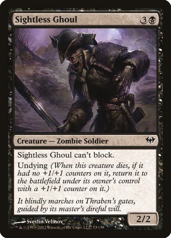 Sightless Ghoul - Dark Ascension - Magic: The Gathering