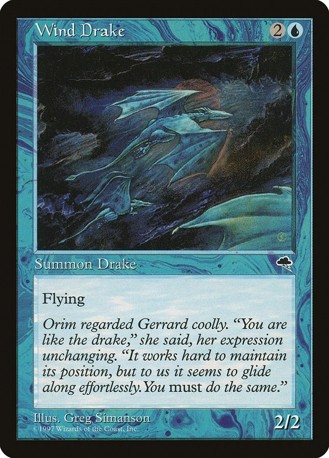 Wind Drake - Tempest - Magic: The Gathering