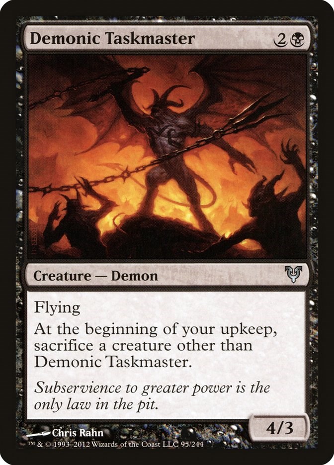 Demonic Taskmaster - Avacyn Restored - Magic: The Gathering