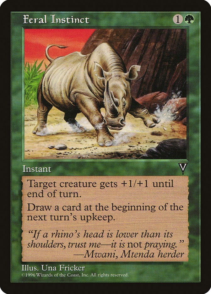 Feral Instinct - Visions - Magic: The Gathering