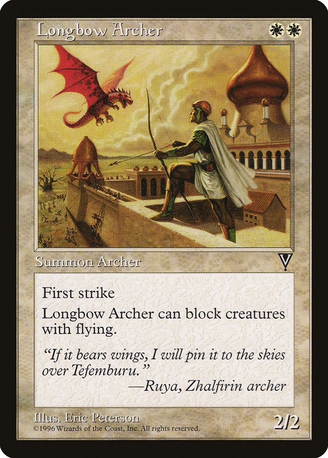 Longbow Archer - Visions - Magic: The Gathering