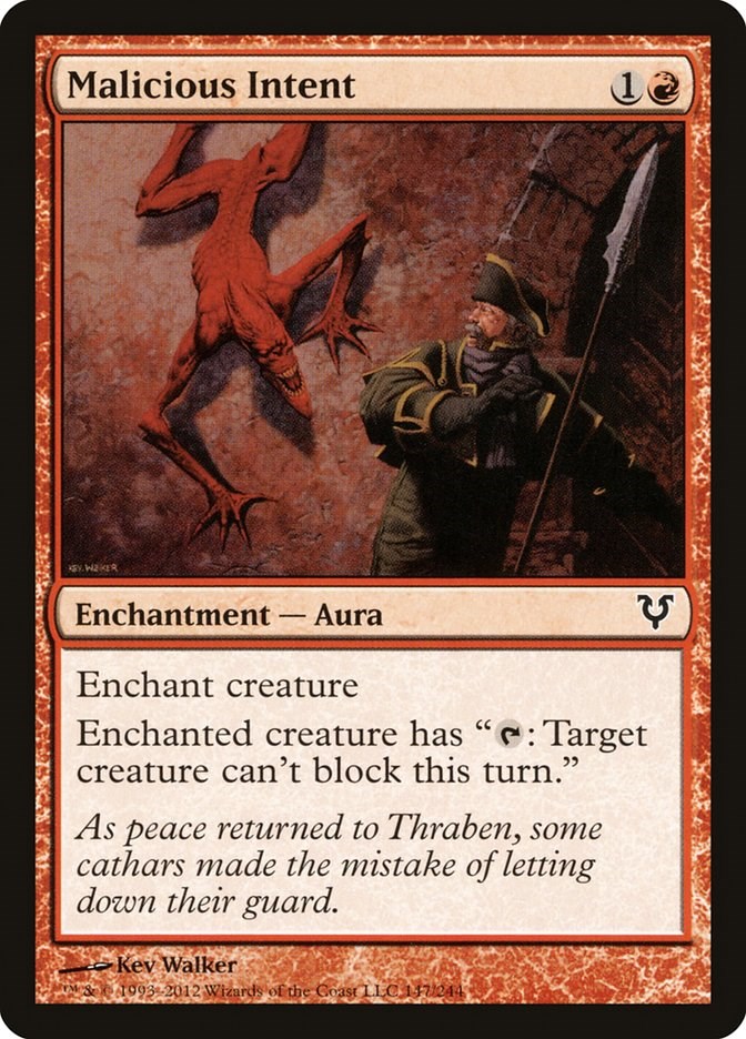 Malicious Intent - Avacyn Restored - Magic: The Gathering