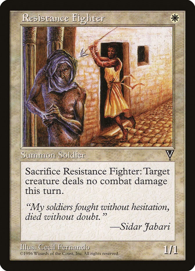 Resistance Fighter - Visions - Magic: The Gathering
