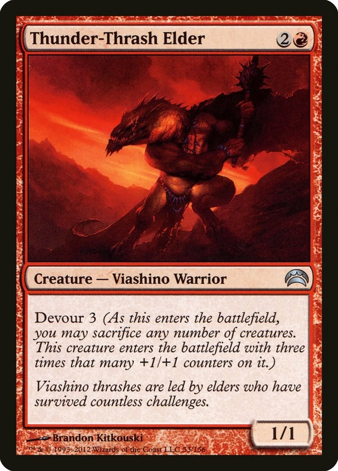 Thunder-Thrash Elder - Planechase 2012 - Magic: The Gathering