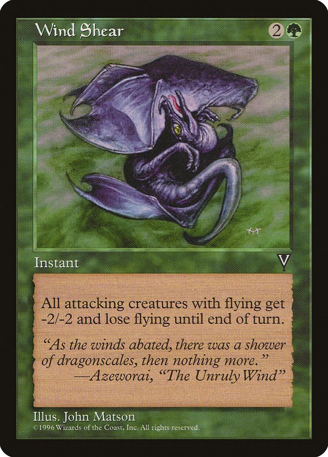 Wind Shear - Visions - Magic: The Gathering