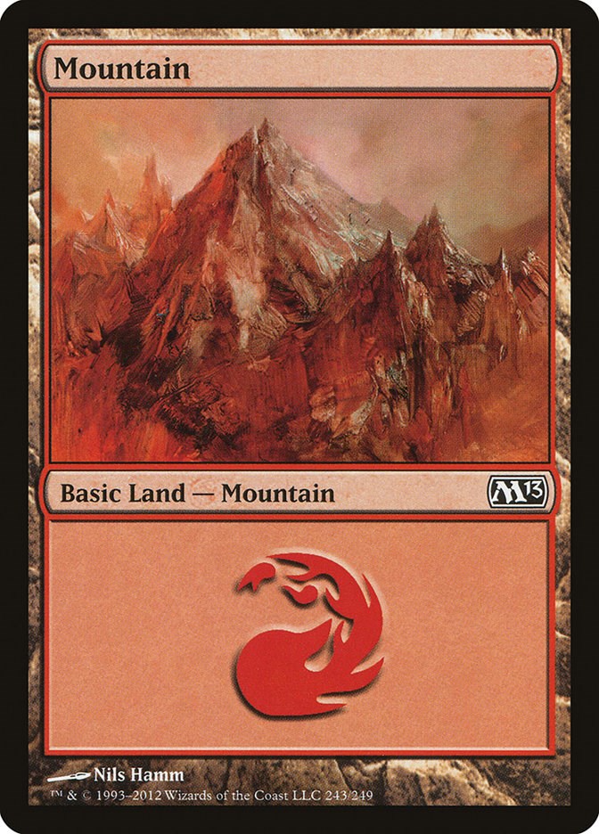 Mountain (243) - Magic 2013 (M13) - Magic: The Gathering
