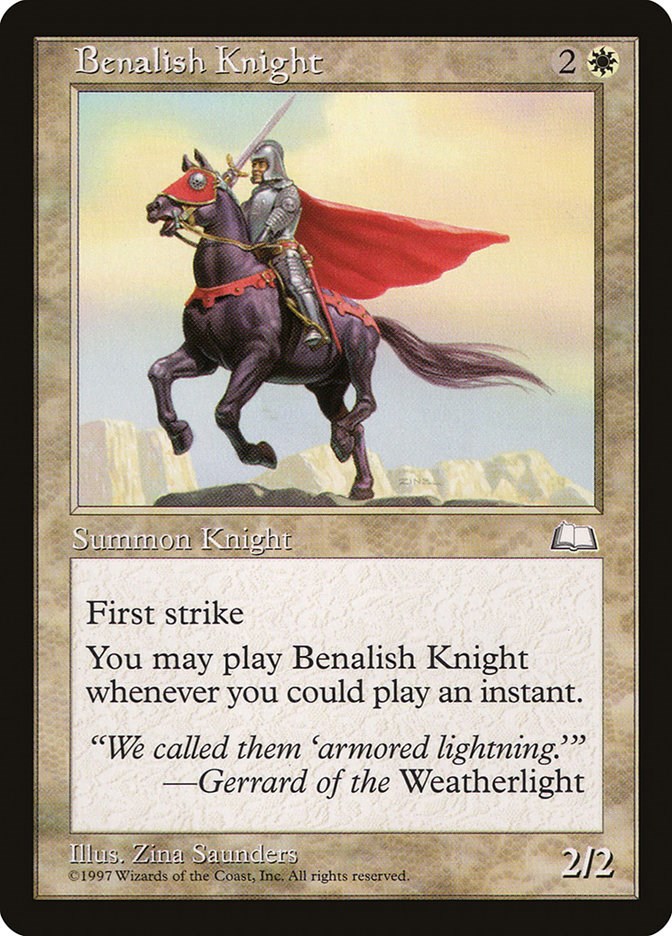 Benalish Knight - Weatherlight - Magic: The Gathering