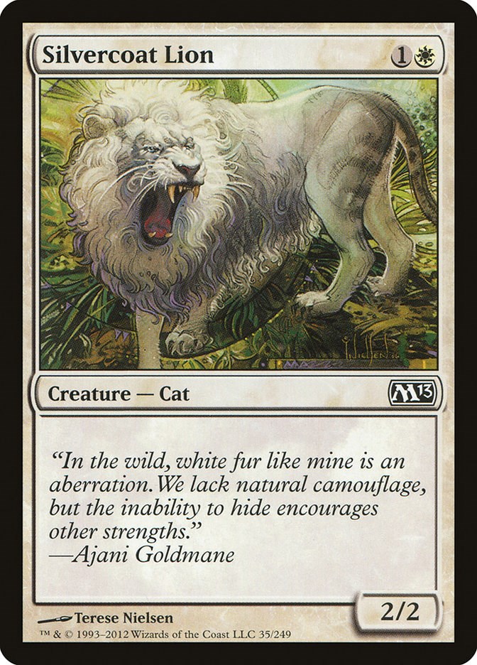 Silvercoat Lion - Magic 2013 (M13) - Magic: The Gathering