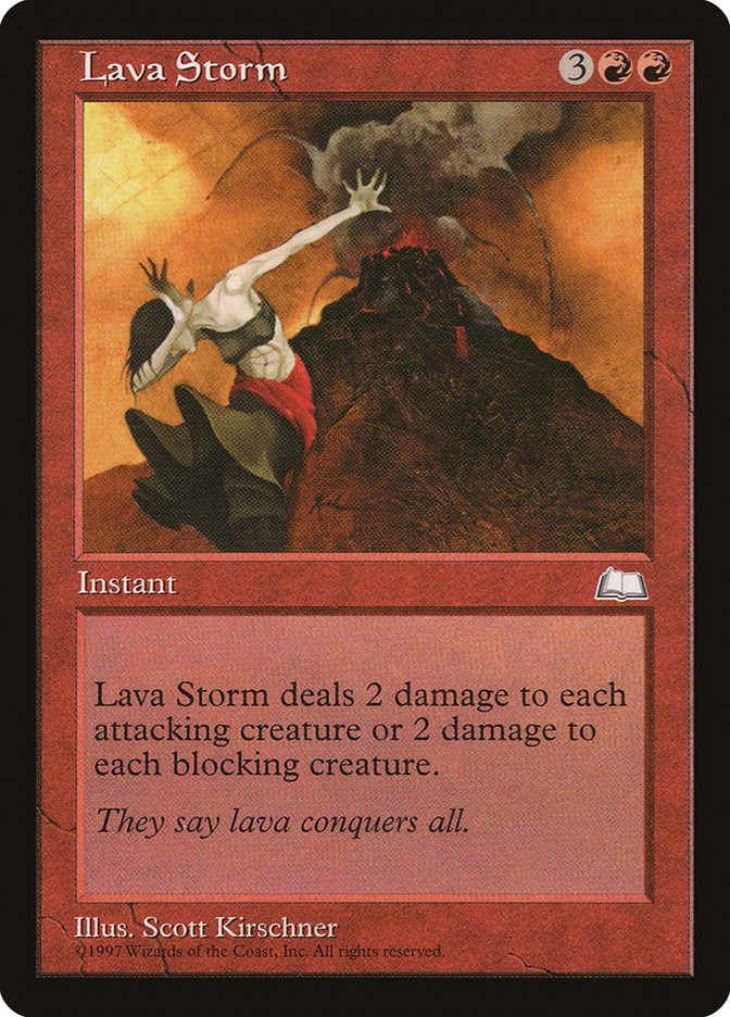 Lava Storm - Weatherlight - Magic: The Gathering