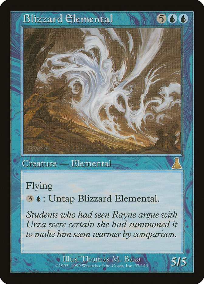 Blizzard Elemental - Urza's Destiny - Magic: The Gathering
