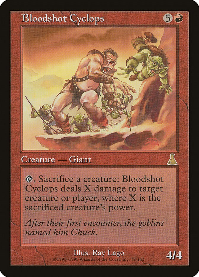 Bloodshot Cyclops - Urza's Destiny - Magic: The Gathering
