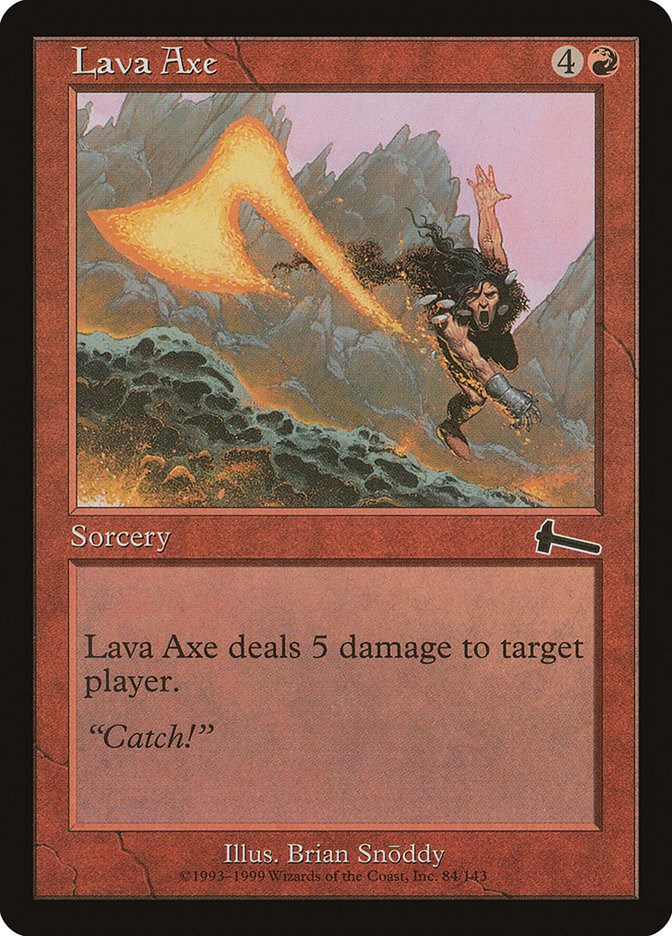 Lava Axe - Urza's Legacy - Magic: The Gathering