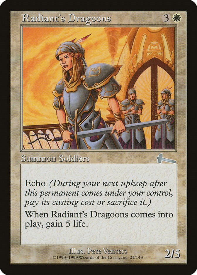 Radiant's Dragoons - Urza's Legacy - Magic: The Gathering