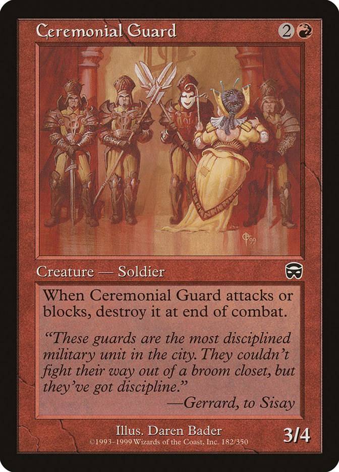 Ceremonial Guard - Mercadian Masques - Magic: The Gathering