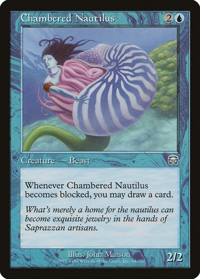 Chambered Nautilus - Mercadian Masques - Magic: The Gathering