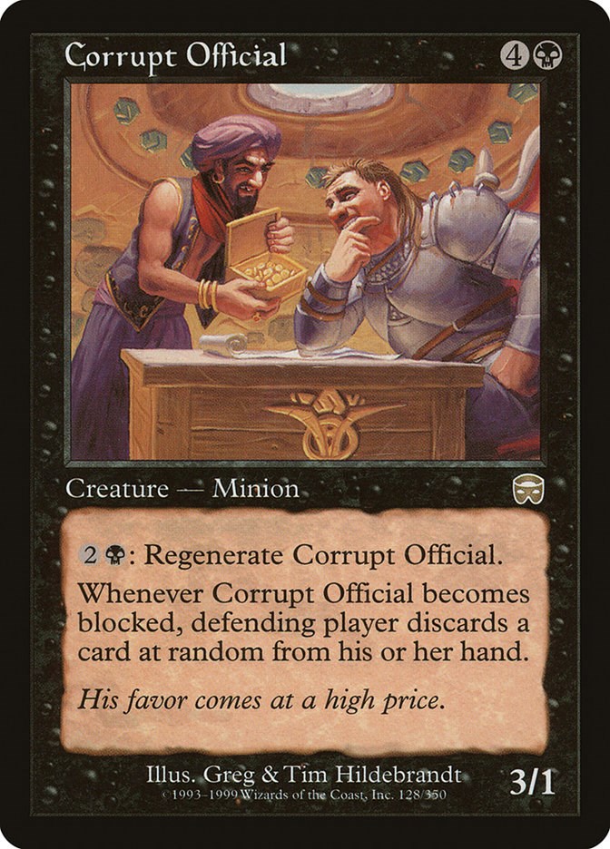 Corrupt Official - Mercadian Masques - Magic: The Gathering