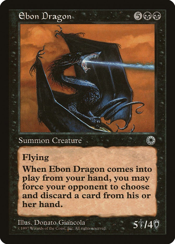Ebon Dragon - Portal - Magic: The Gathering