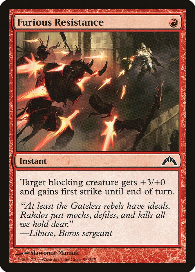 Furious Resistance - Gatecrash - Magic: The Gathering