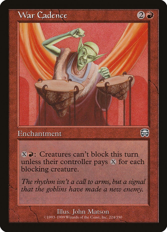 War Cadence - Mercadian Masques - Magic: The Gathering
