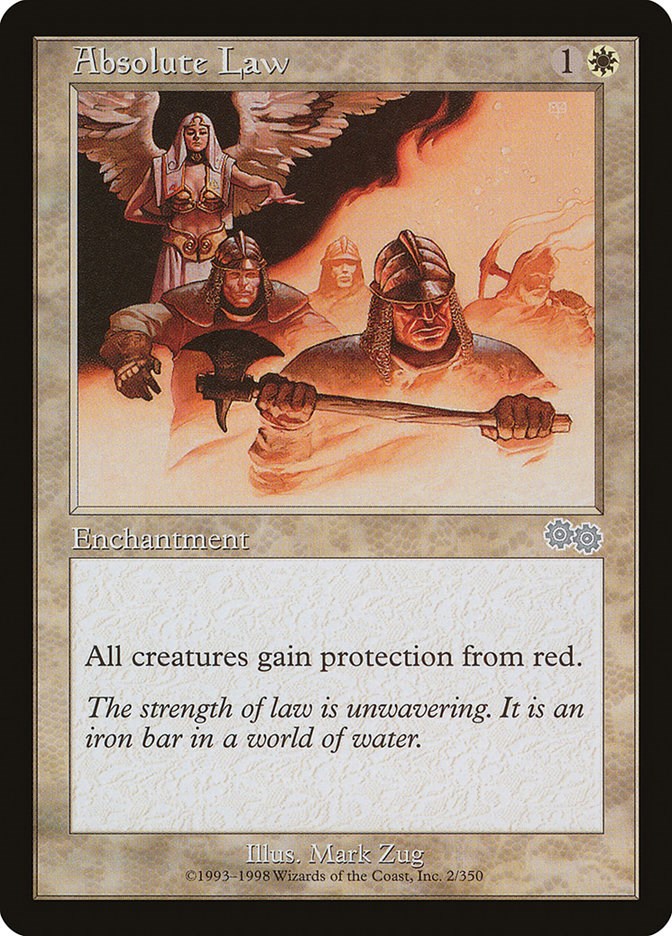 Absolute Law - Urza's Saga - Magic: The Gathering