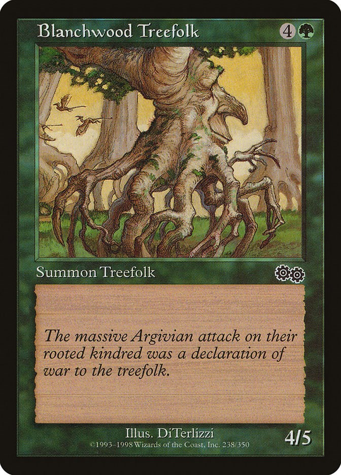 Blanchwood Treefolk - Urza's Saga - Magic: The Gathering