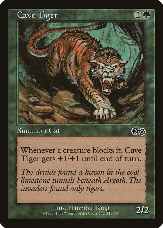 Cave Tiger - Urza's Saga - Magic: The Gathering