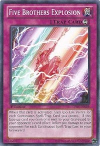 Five Brothers Explosion - Lord of the Tachyon Galaxy - YuGiOh