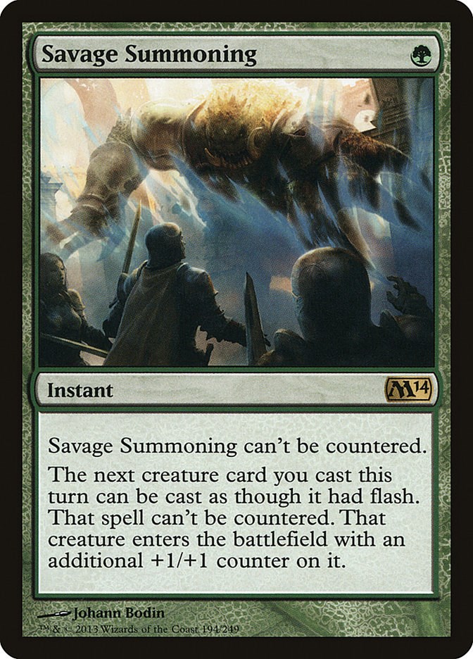 Savage Summoning - Magic 2014 (M14) - Magic: The Gathering