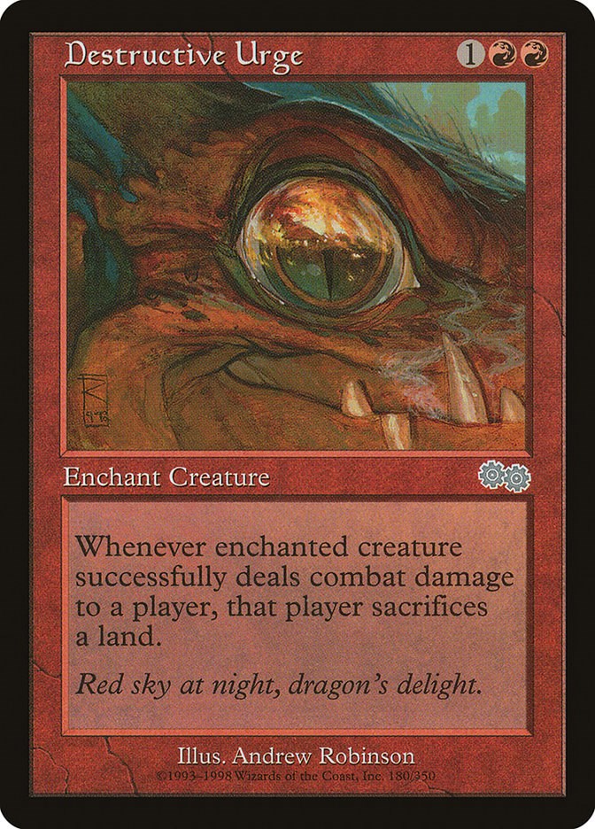Destructive Urge - Urza's Saga - Magic: The Gathering