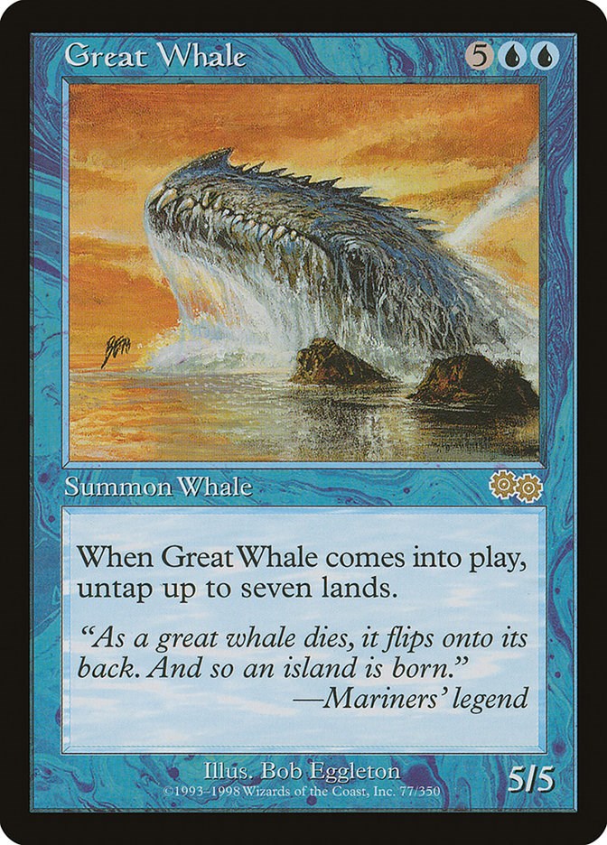 Great Whale - Urza's Saga - Magic: The Gathering