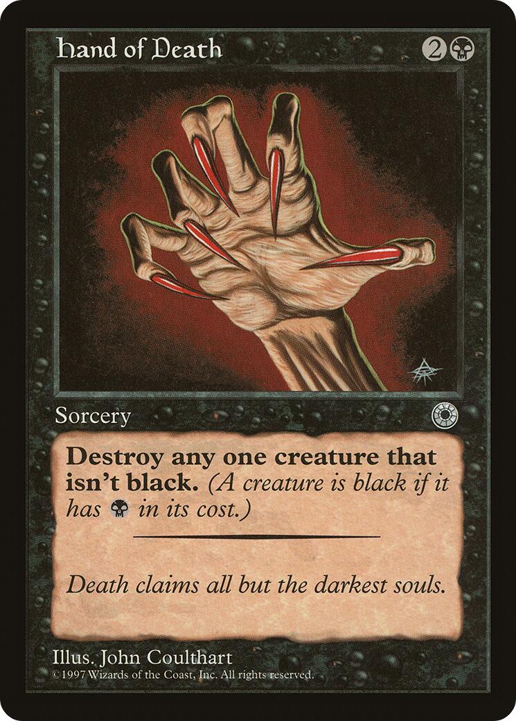 Hand of Death (Reminder Text) - Portal - Magic: The Gathering
