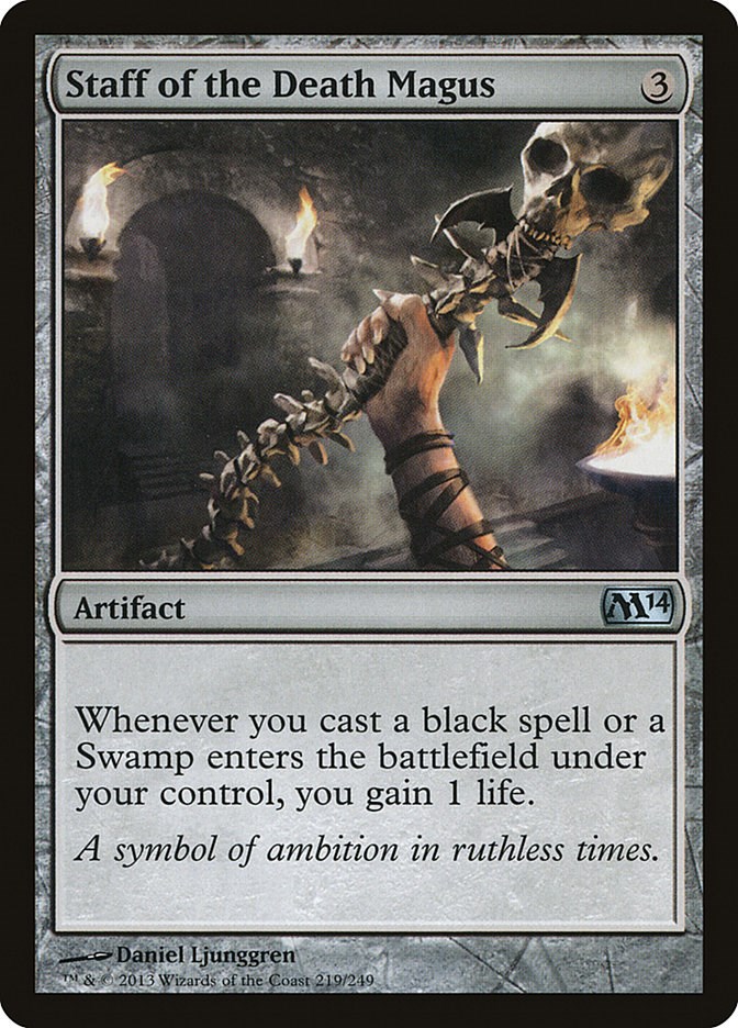 Staff of the Death Magus - Magic 2014 (M14) - Magic: The Gathering