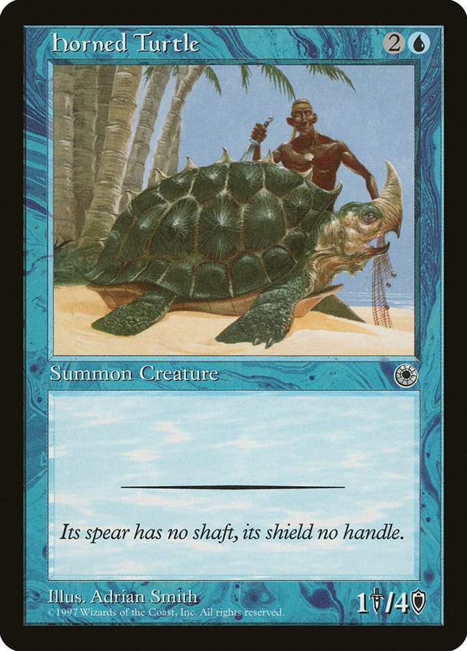 Horned Turtle - Portal - Magic: The Gathering
