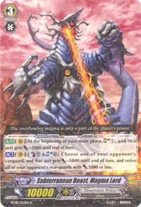 Subterranean Beast, Magma Lord - Blue Storm Armada - Cardfight Vanguard