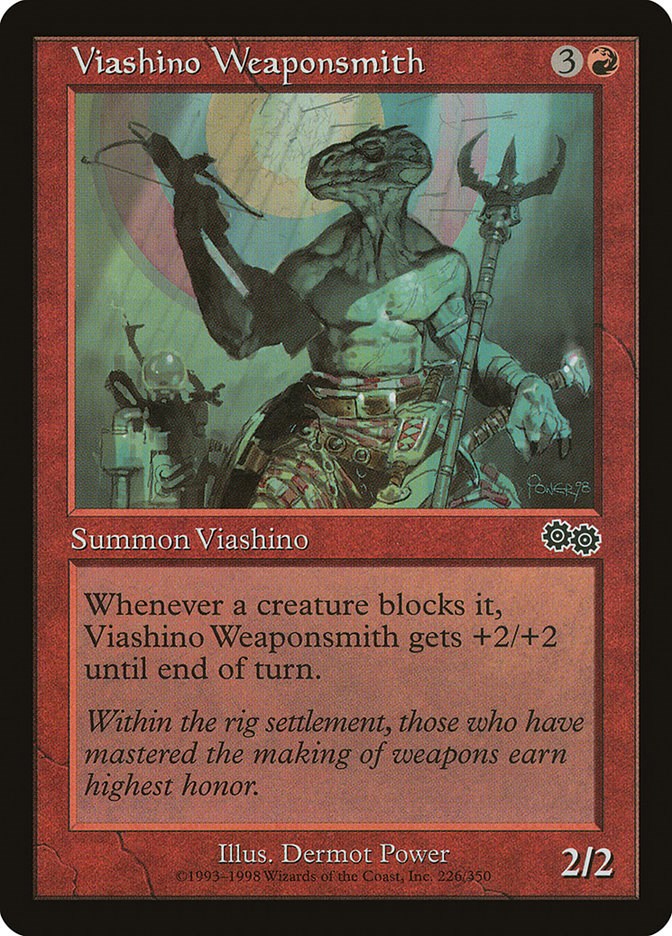 Viashino Weaponsmith - Urza's Saga - Magic: The Gathering