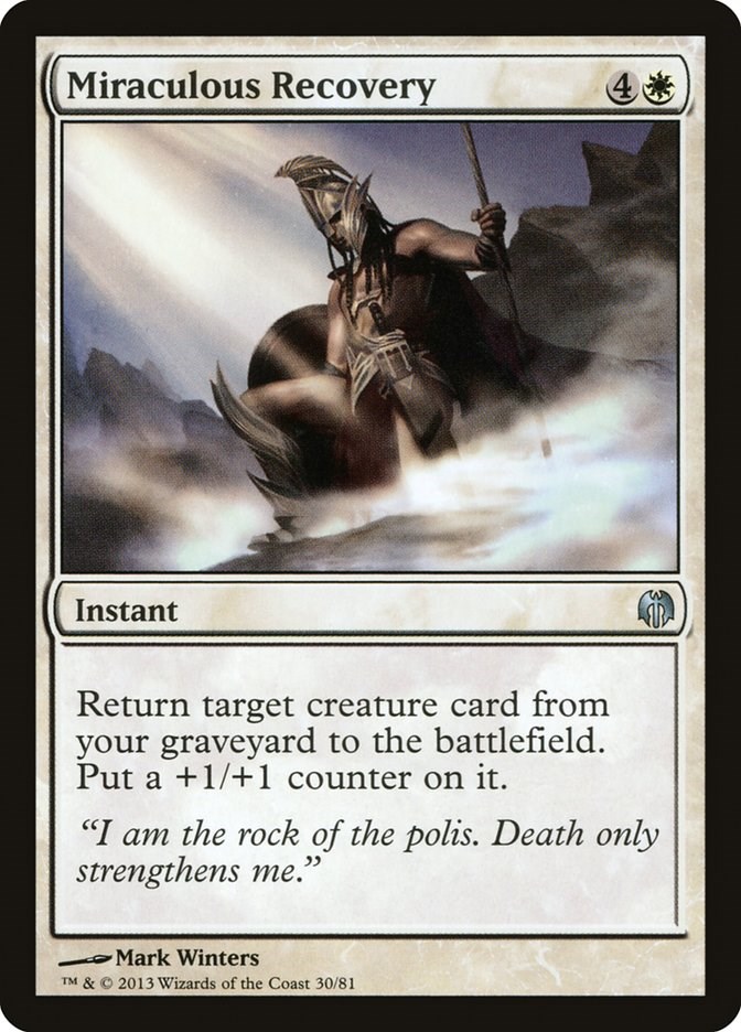 Miraculous Recovery - Duel Decks: Heroes vs. Monsters - Magic: The ...