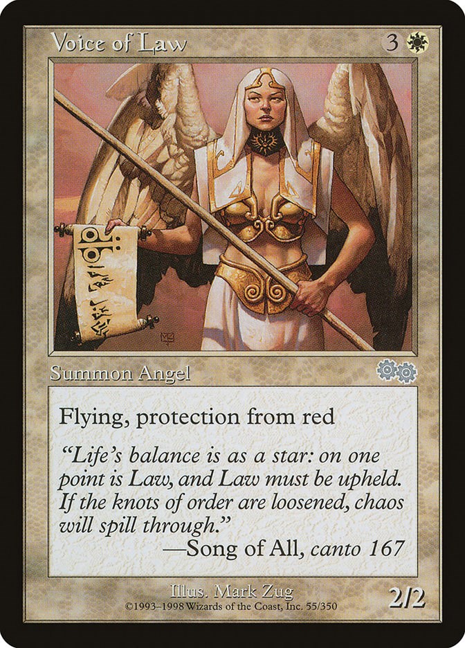 Voice of Law - Urza's Saga - Magic: The Gathering