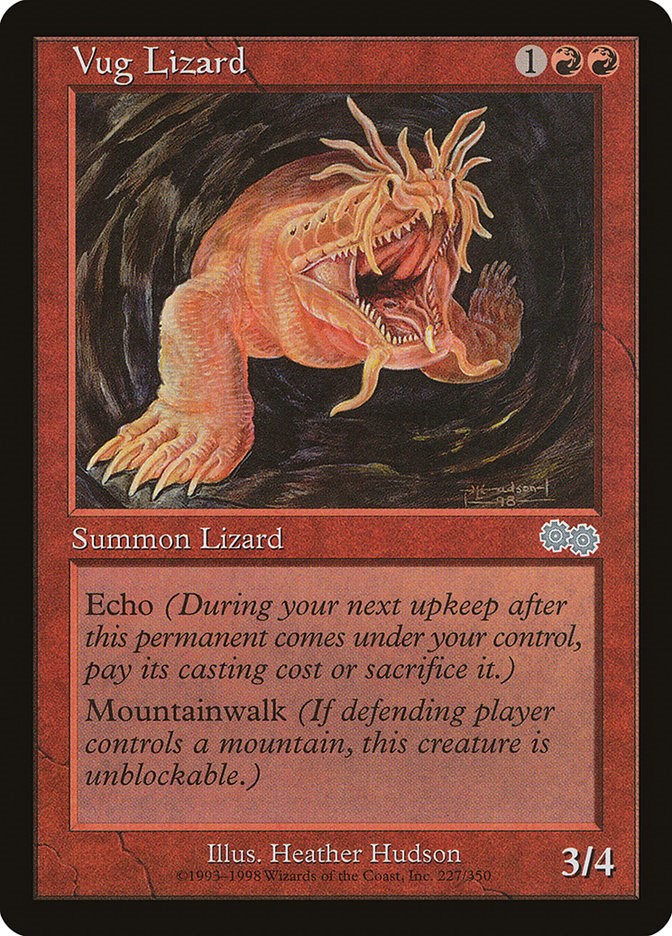 Vug Lizard - Urza's Saga - Magic: The Gathering