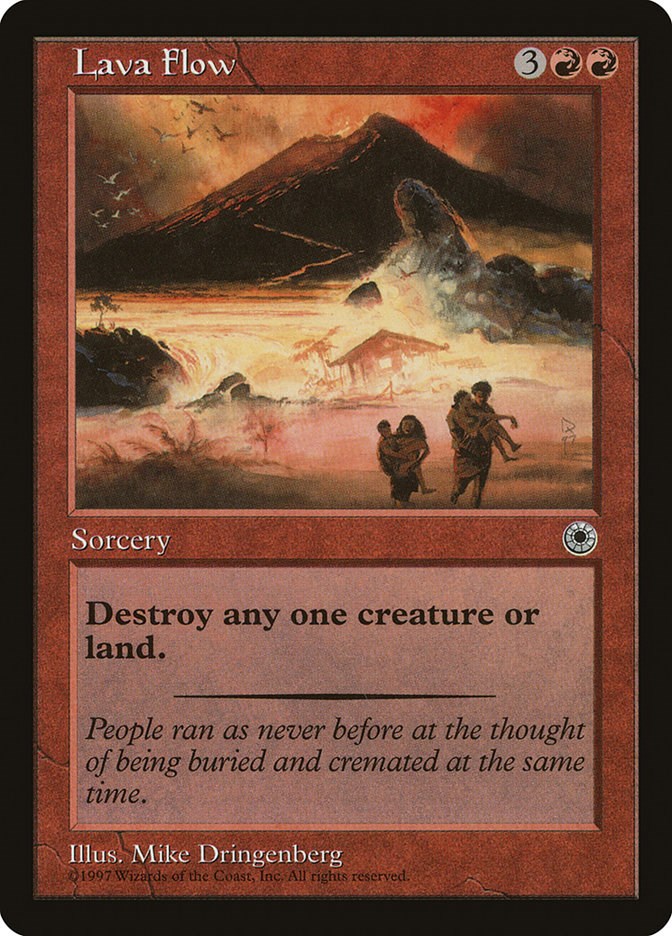 Lava Flow - Portal - Magic: The Gathering