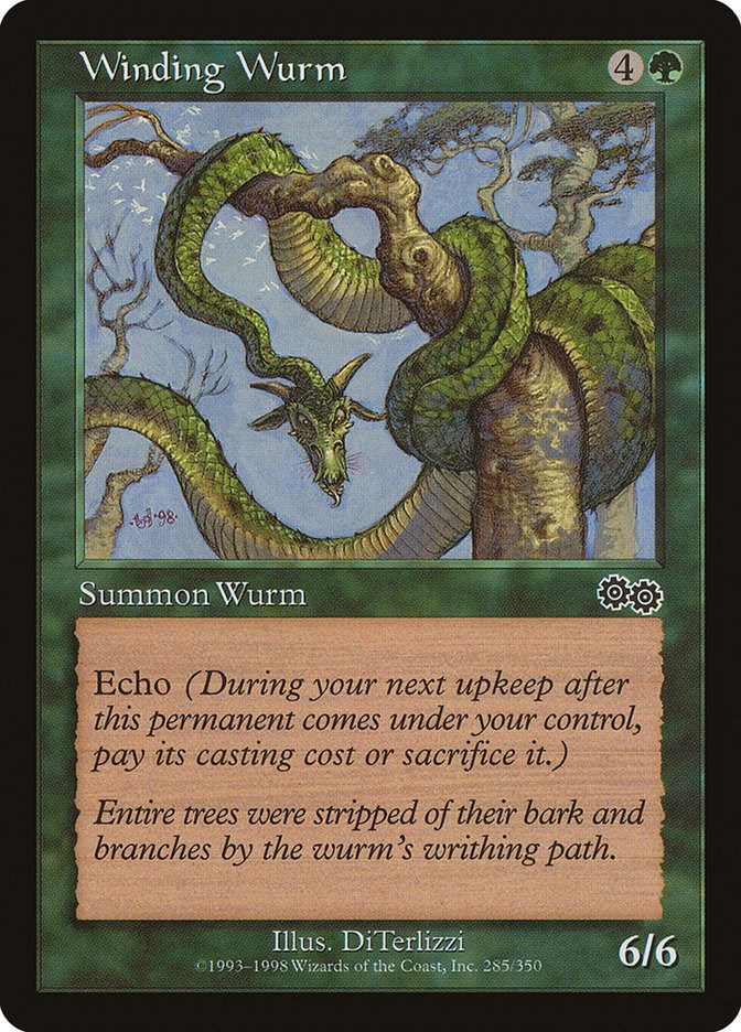Winding Wurm - Urza's Saga - Magic: The Gathering